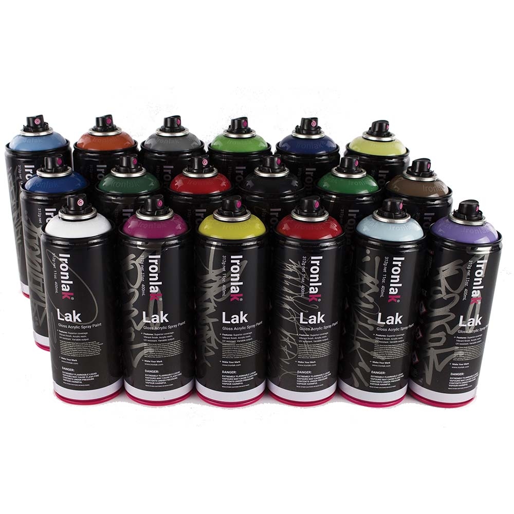 Ironlak Spectrum Pack - 18 x 400ml Cans **UK MAINLAND ONLY** - Seawhite ...